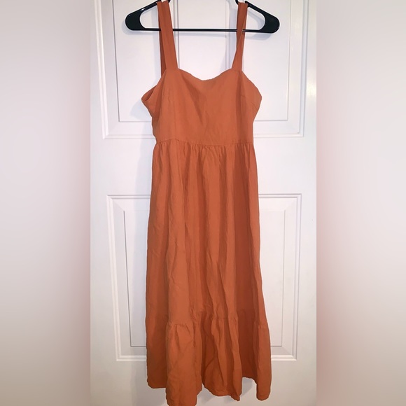 SHEIN | Dresses | Shein Burnt Orange Dress | Poshmark